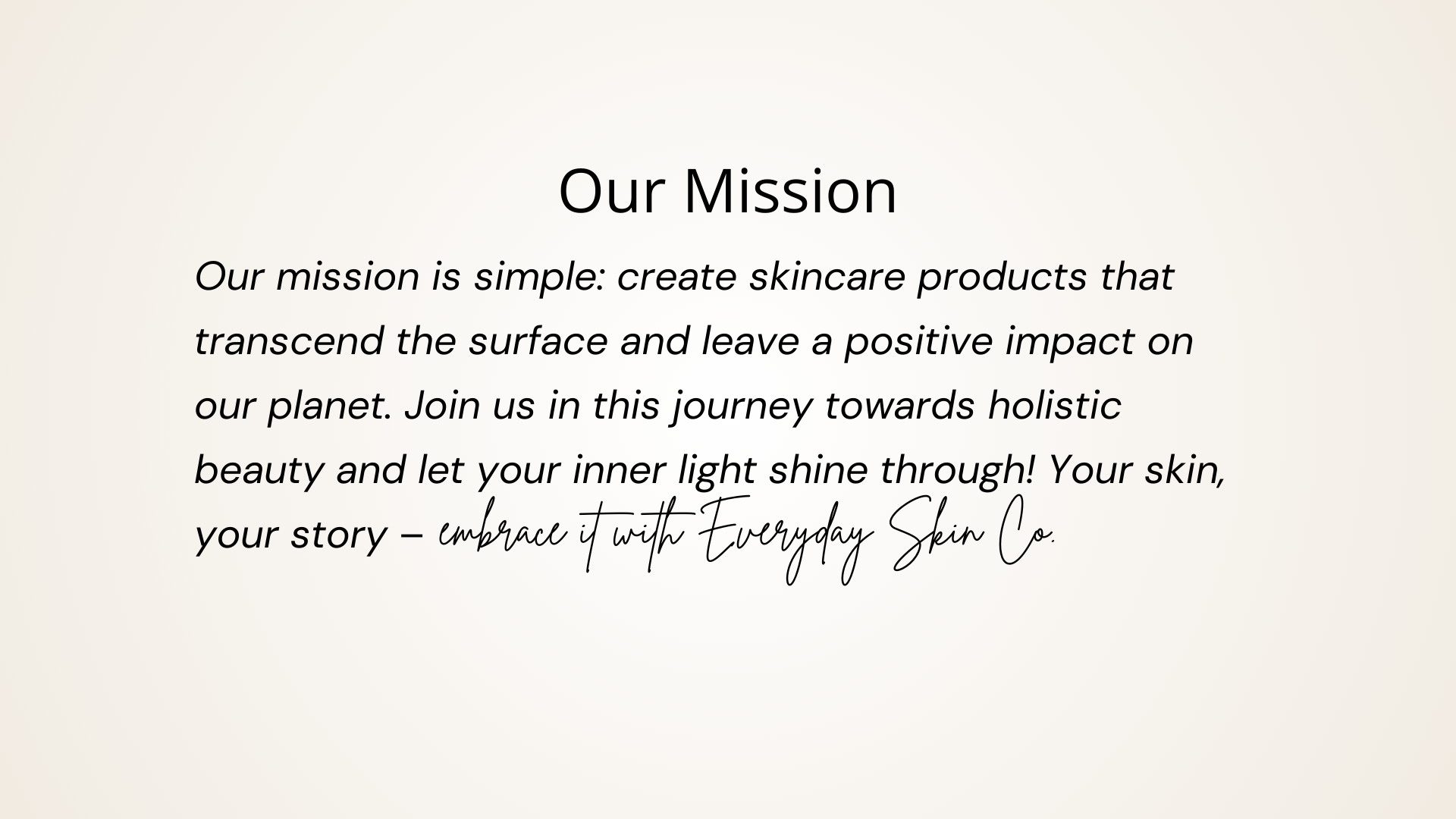 Welcome to Your Healthy Glow – Everyday Skin Co.